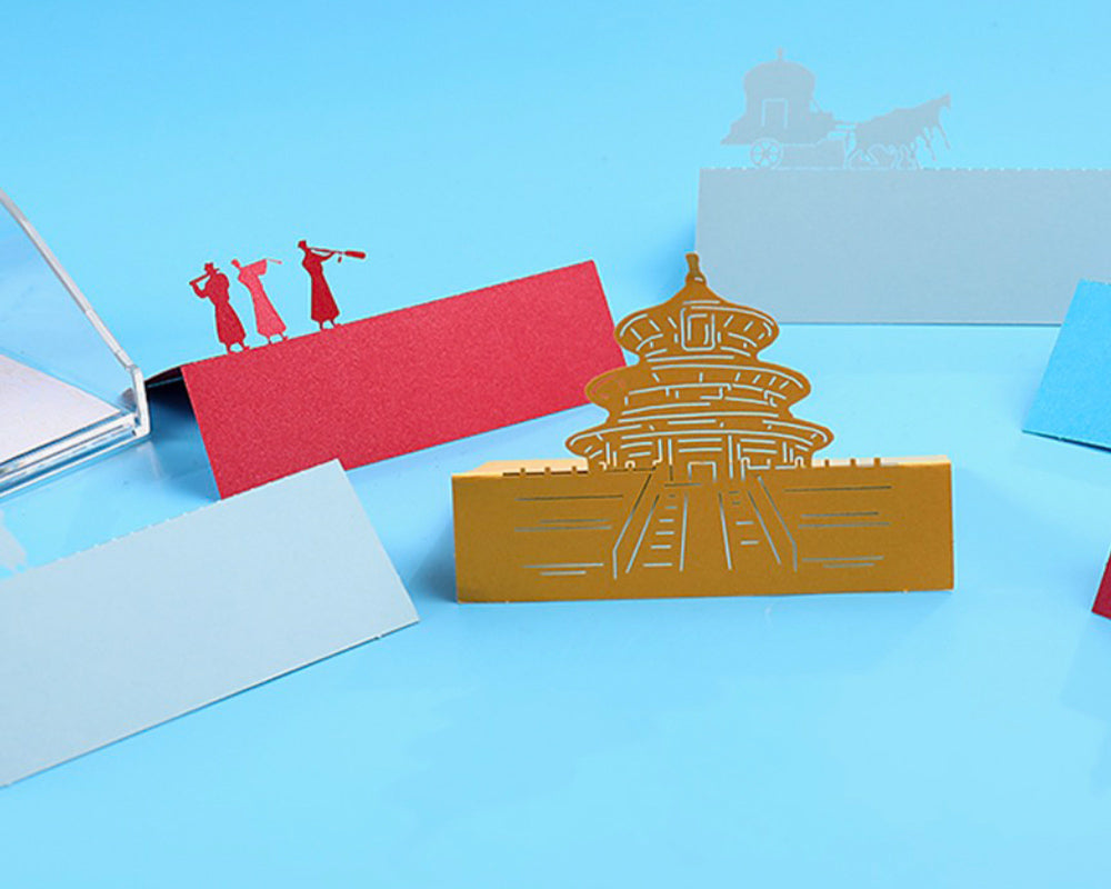 The Temple of Heaven Weekly Calendar: 3D Paper Sculpture – Olala Design ...